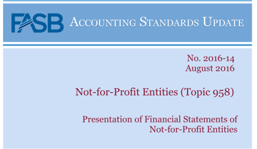 New FASB Guidance Issued for Not-for-Profit Financial Statements - GYF